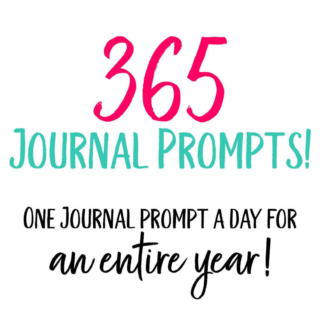 365 Journal Prompt Digital Set - 1 Entire Year of Journal Prompts ...