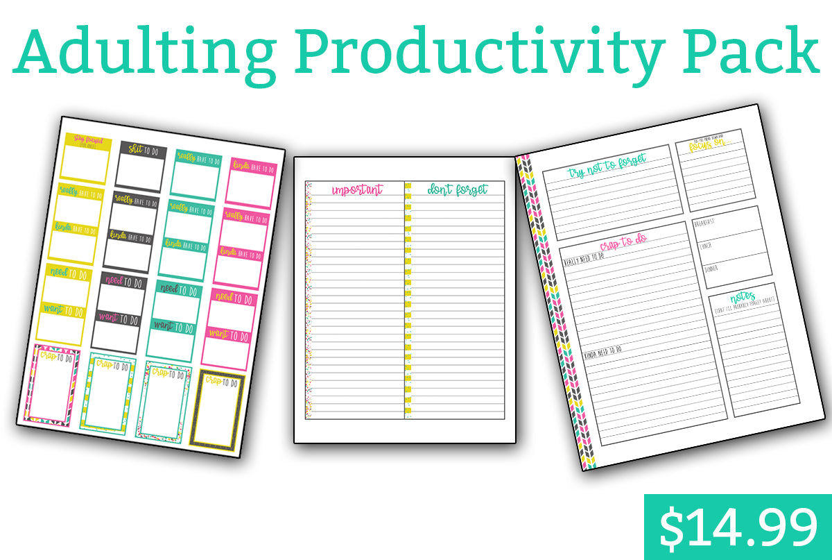 Adulting Planner BUNDLE! – Mom Envy Printables & More